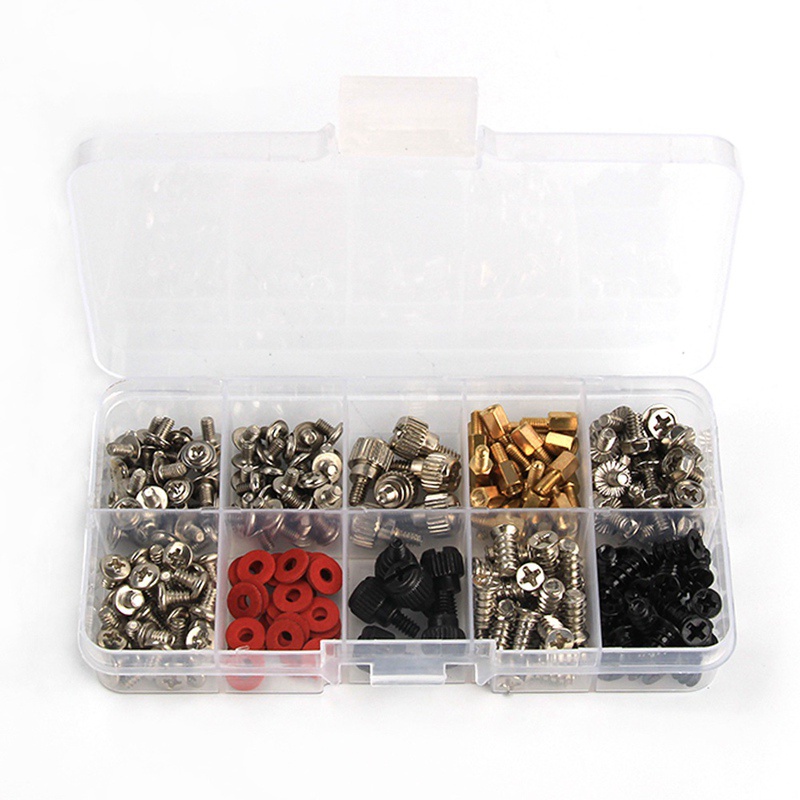228pcs Computer Pc Screws Set Kit With Case Diy Repairing Tool For