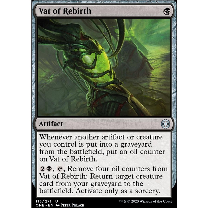 Vat of Rebirth Uncommon Phyrexia All Will Be One Magic the Gathering ...