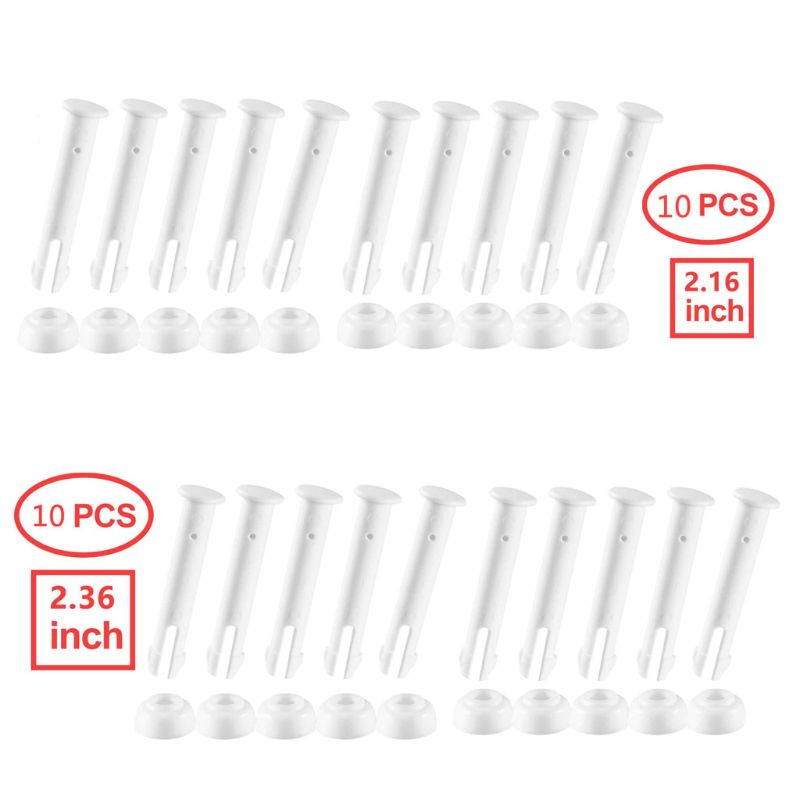 SPT 10 Pcs Plastic Pool Joint Pins with for Extra Rubber Seals Long ...