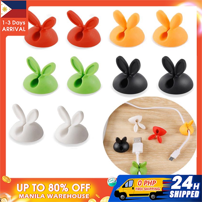 Rabbit Ear Wire Fixer Wire Organizer Desktop Keyboard Mouse Wire USB ...