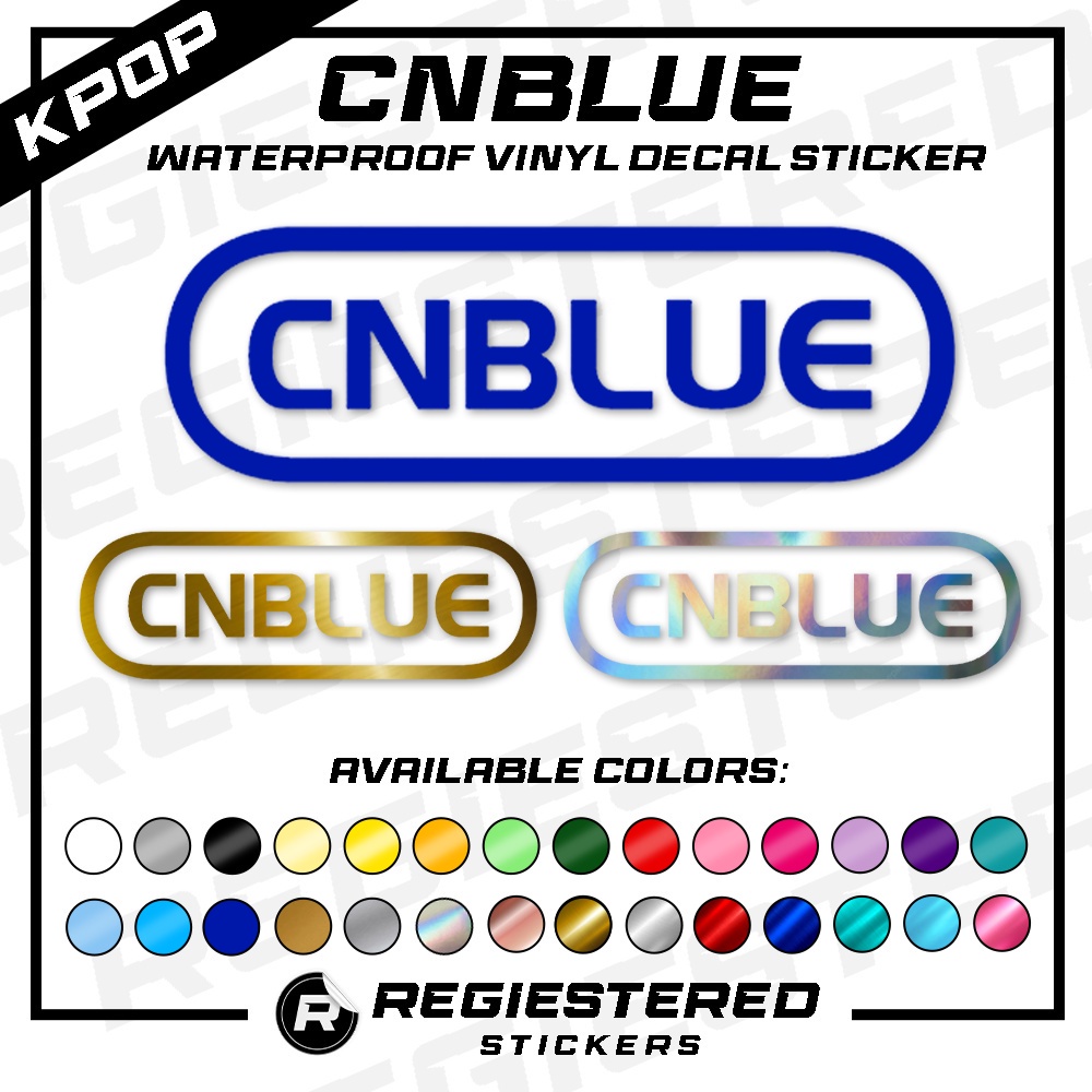 KPOP CNBLUE Logo Vinyl Decal Sticker Waterproof Helmet Motorcycle Bike Car Phone Tumbler ...