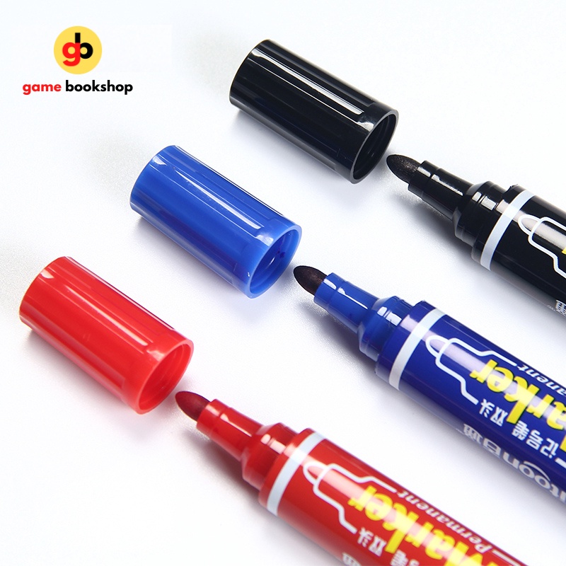 Permanent Marker, BITOON BT-977 Twin Tip (Bullet, Broad), Black ...