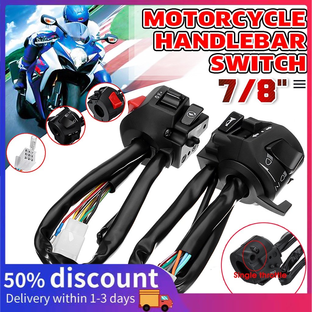 【Fast Delivery】Left And Right Switch (universal ) Motorcycle Handlebar ...