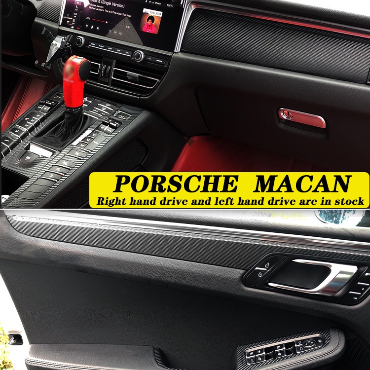 Porsche MACAN Interior Card Dream Sticker Central Control Gear Power ...