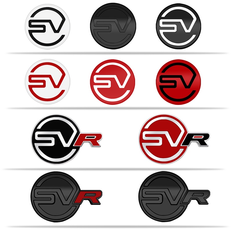 New Metal SVR Logo Emblem Car Fender Rear Trunk Front Grill Logo Badge ...