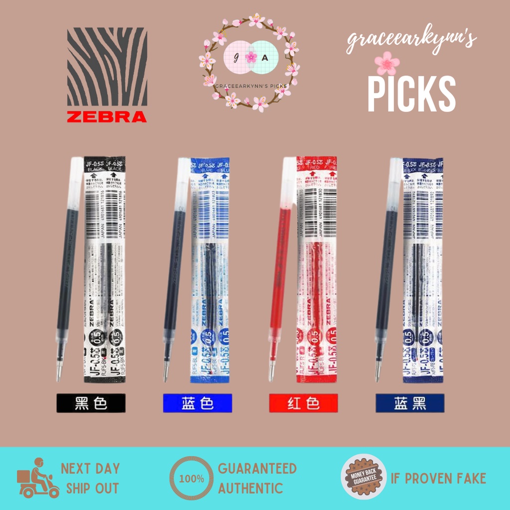 Zebra Sarasa Clip Gel Pen 0.3 | 0.4 | 0.5 | 0.7 | 1.0 mm JF Refill ...