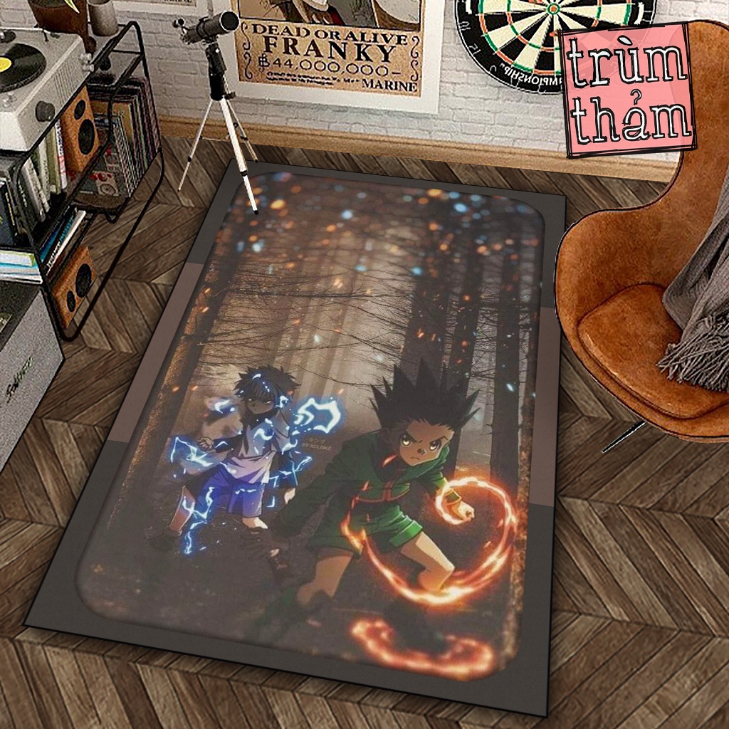 Gon Killua Decorative Carpet Anime Manga Hunter X Hunter Decor Study ...