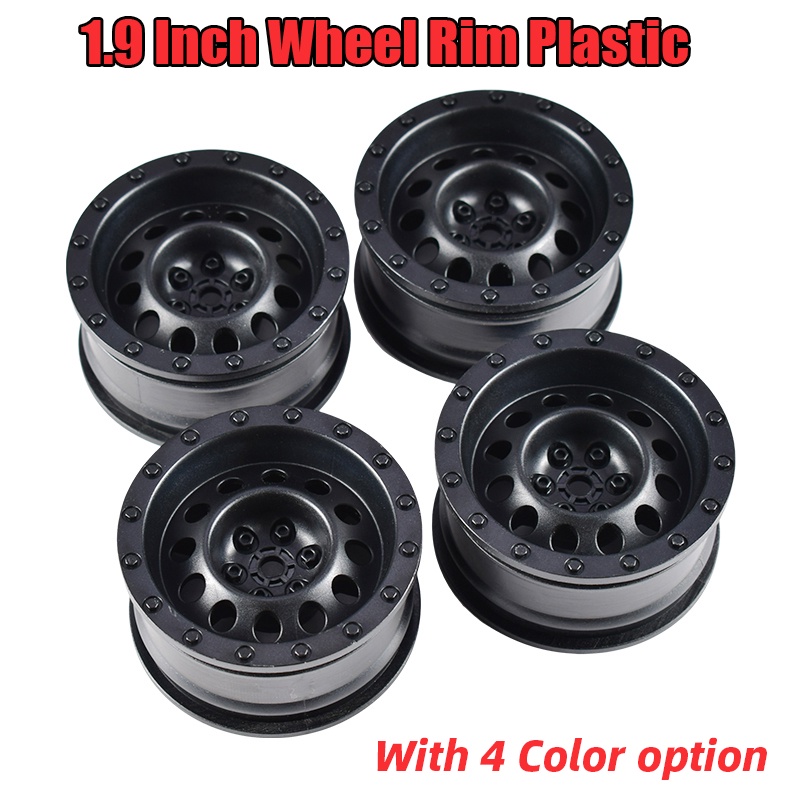 (ONHAND) AUSTAR 4PCS 1/10 RC Car 1.9 Inch Wheel Rim for HSP Axial SCX10 90046 D90 Traxxas TRX-4 ...