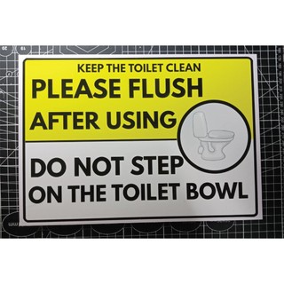 Restroom, Toilet, and Comfort Room Cleanliness and Maintenance Signs ...