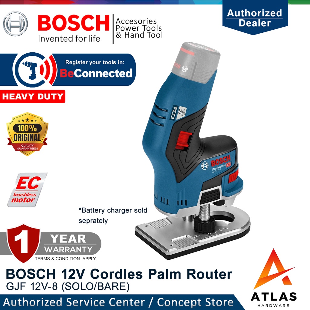 Bosch GKF 12V-8 Cordless Palm Router (Solo / Bare ) | Shopee Philippines