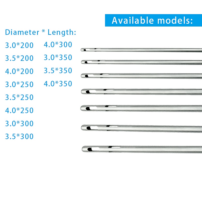 Stainless Steel Liposuction Micro Cannulas Five Holes Fat Remove ...