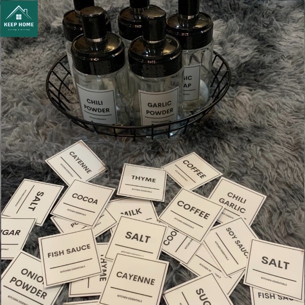 High Quality 1pc Minimalist Pantry Labels Waterproof Matte Vinyl ...