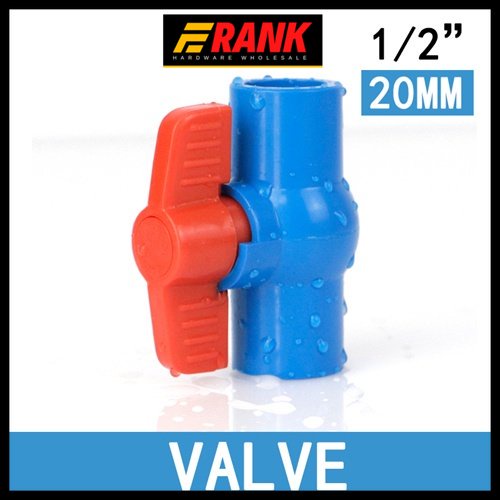 PVC Blue Ball Valve Plain 1 2 ppr fittings pe fitting 3 4 1in | Shopee ...