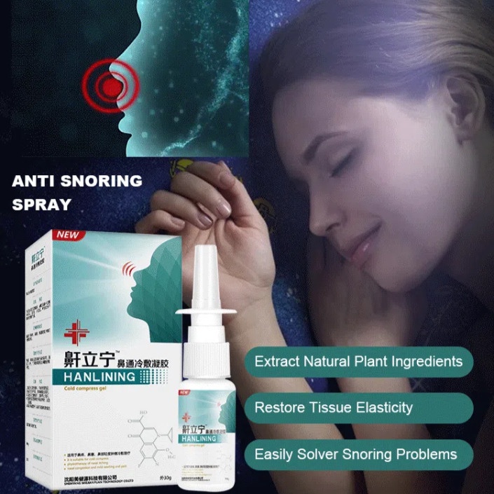 FYS_Natural Herbal Anti Snoring Spray Chronic Rhinitis Sinusitis Spray ...