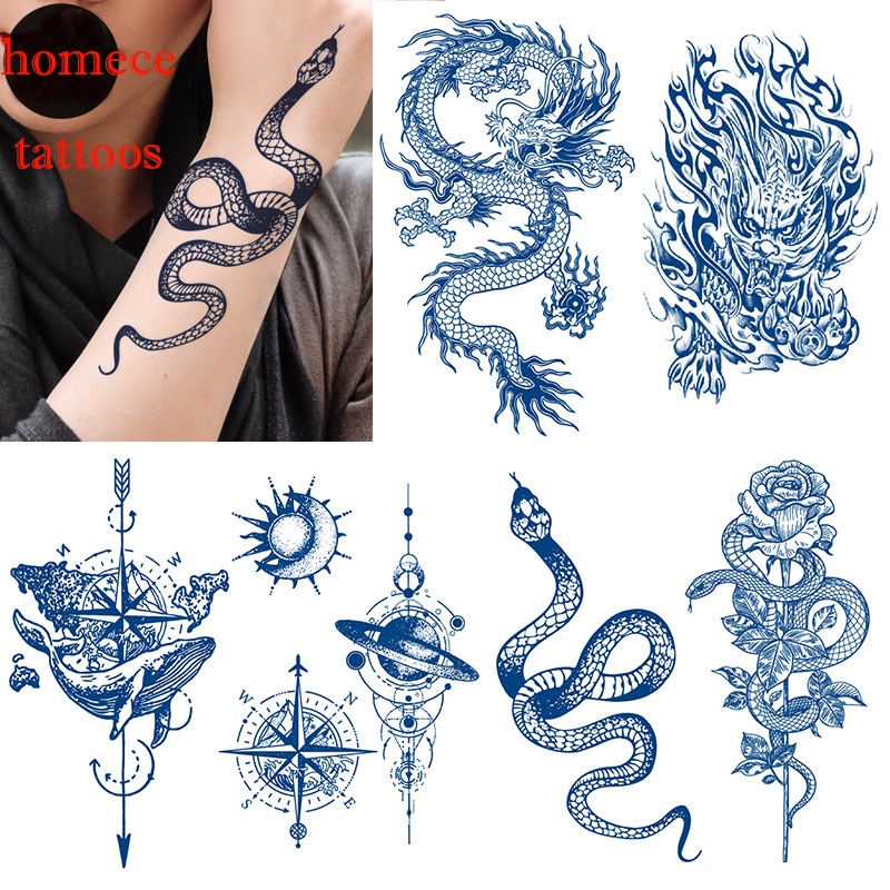 Herbal Magic Tattoo Sticker Waterproof Wear Resistant Semi-permanent ...