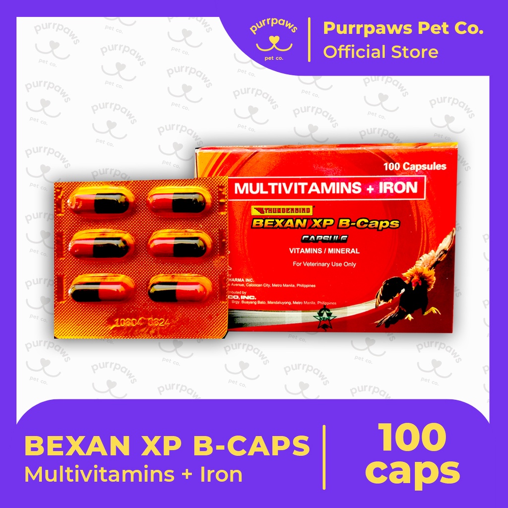 BEXAN XP B-CAPS Multivitamins + Iron (100 capsules) | Shopee Philippines