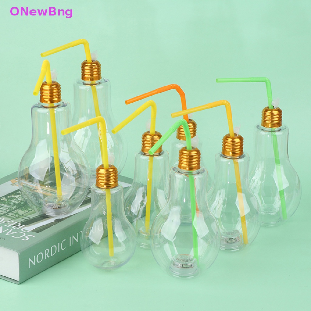 ONew 200to500ml Clear Artificial Light Bulb Shaped Bottle Can Emit ...
