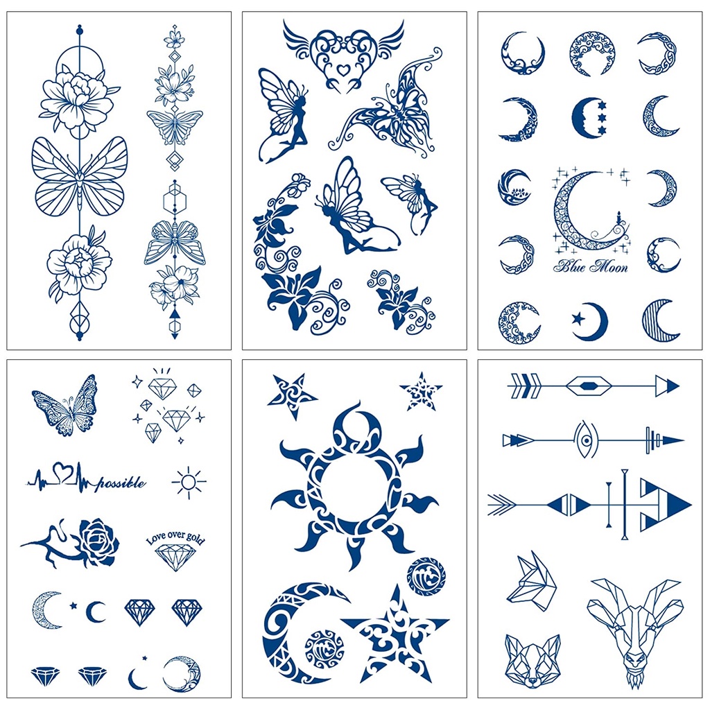 Magic Tattoo Stickers DIY Lasts To 2 Weeks Tattoo Sticker Waterproof ...