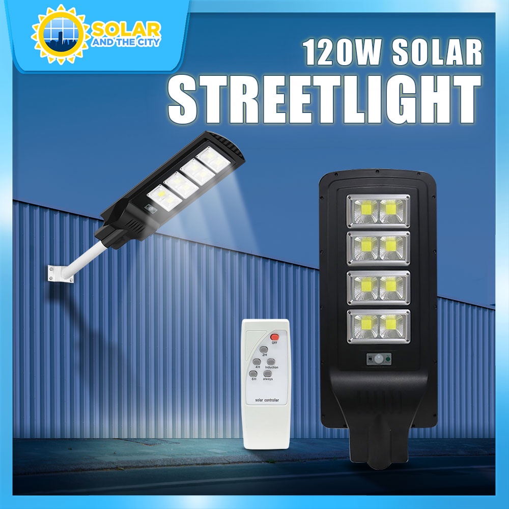 S&C 120W Solar Street Light Body Induction Outdoor LED Light With ...