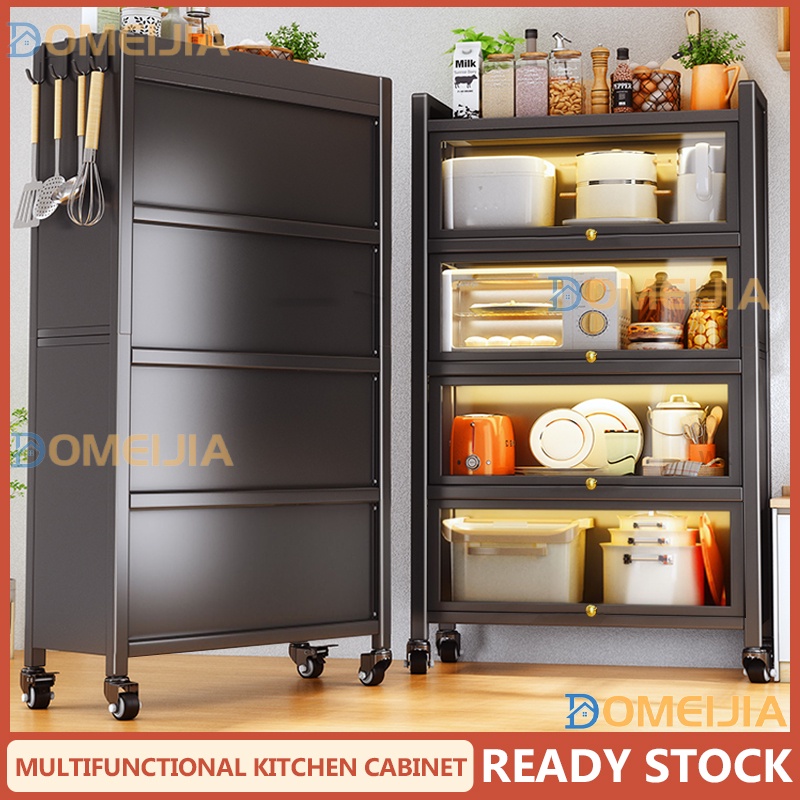 【PH Stock】Kitchen cabinet organizer,Pantry dish rack with wheel,Snack ...