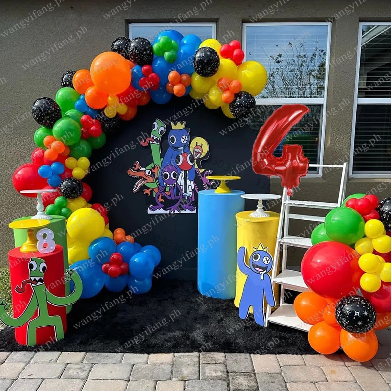 102pcs Rainbow Friends Happy Birthday Party Decoration Terror Game ...