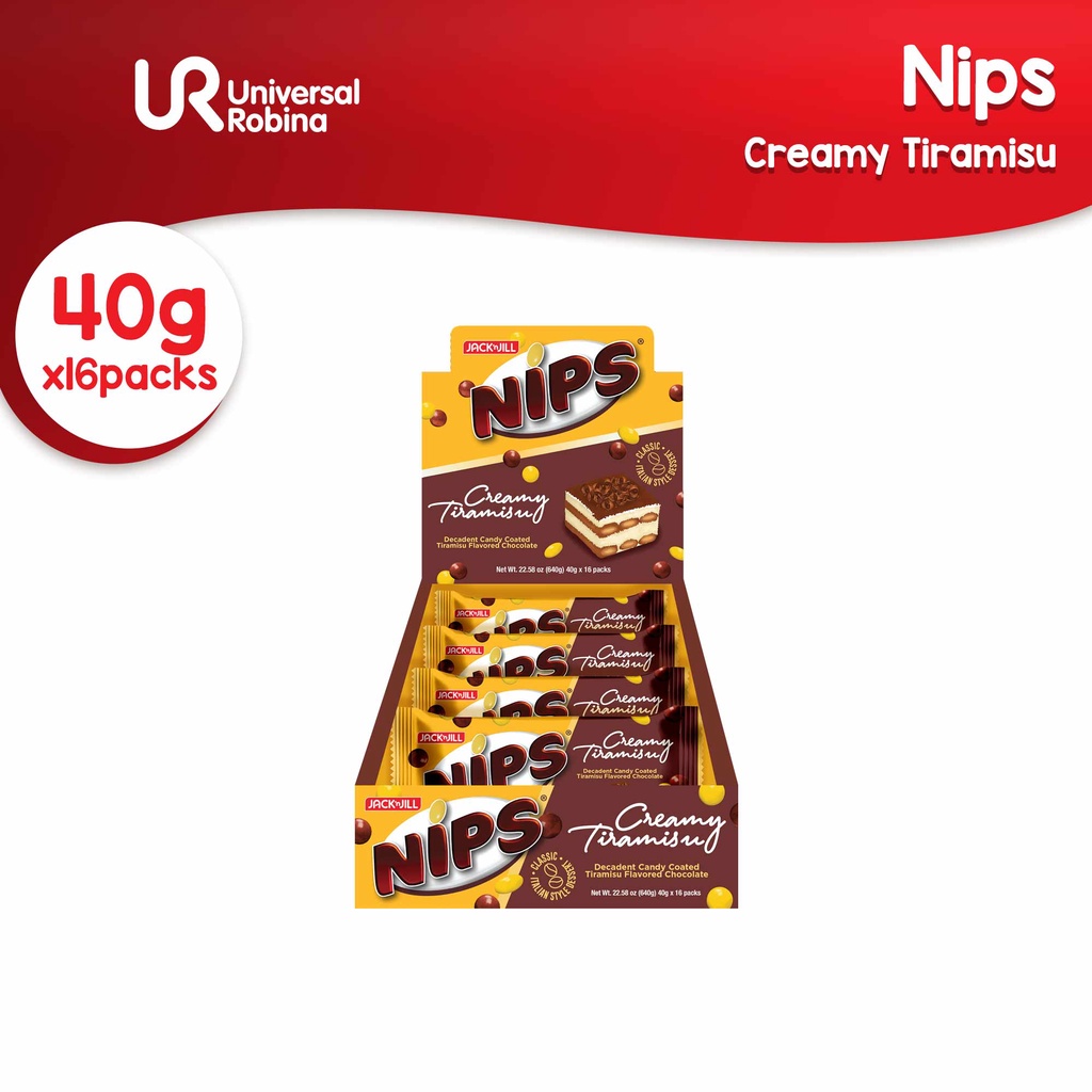 Nips Creamy Tiramisu (40g x 16) | Shopee Philippines