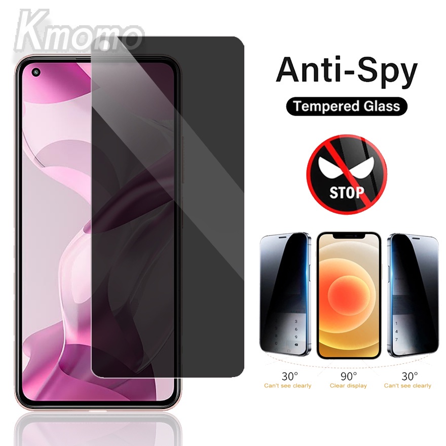 Privacy Tempered Glass Xiaomi 11 Lite 5G Ne Mi 14T 13T 12 LIte 10T 11T 12T Pro 9 9t Poco C75 C61 ...