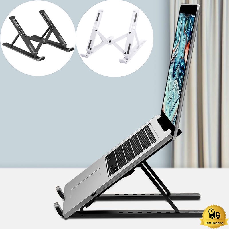 Laptop Stand Plastic Laptop Stand Desktop Ventilated Folding Ultra ...