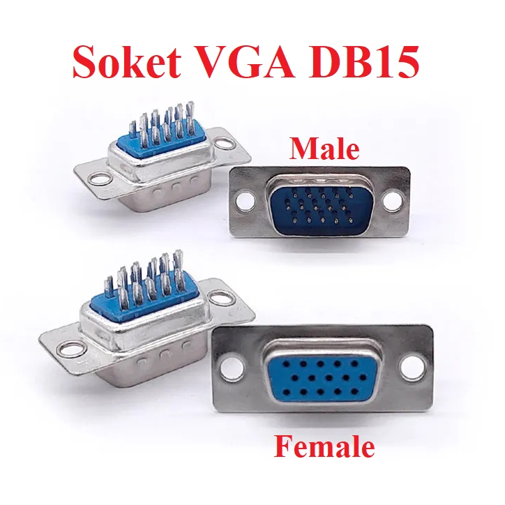Db15 VGA DB15 male Female male Female male Female male Female Cable socket Adapter Connector ...