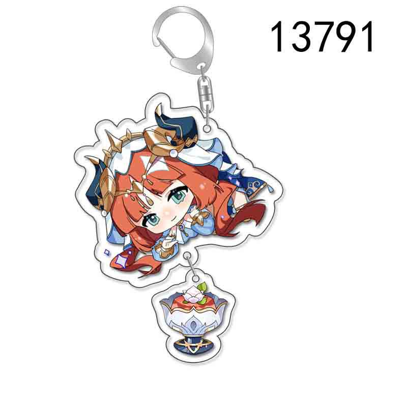 Animation Keychain Genshin Impact Nilou KeyChain Accessories Cute Bag ...