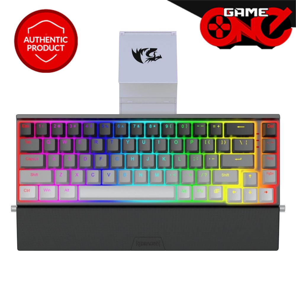 Redragon K641G GW RGB Shaco Aluminum Hot-Swappable Mechanical Gaming ...