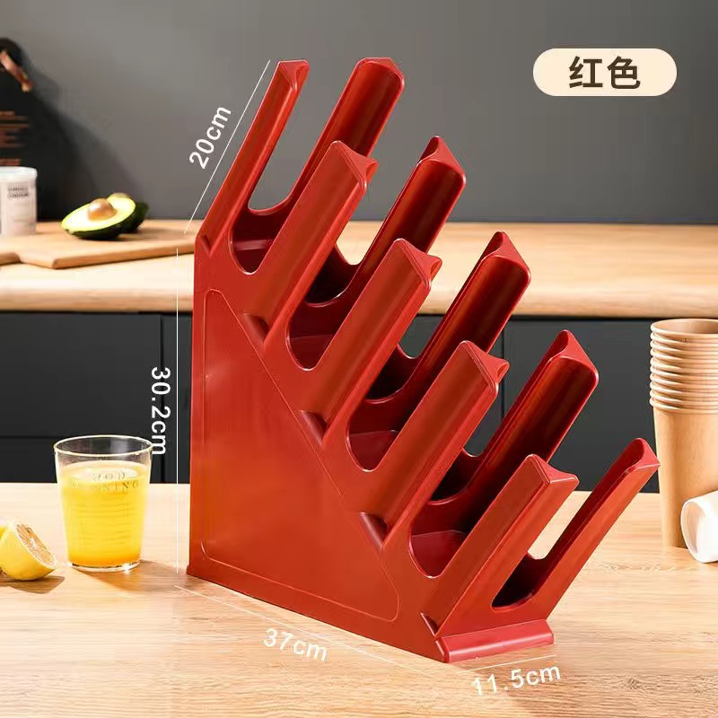 Plastics Cup Holder Coffee Organizer Dispenser Rack Storage Stand ...