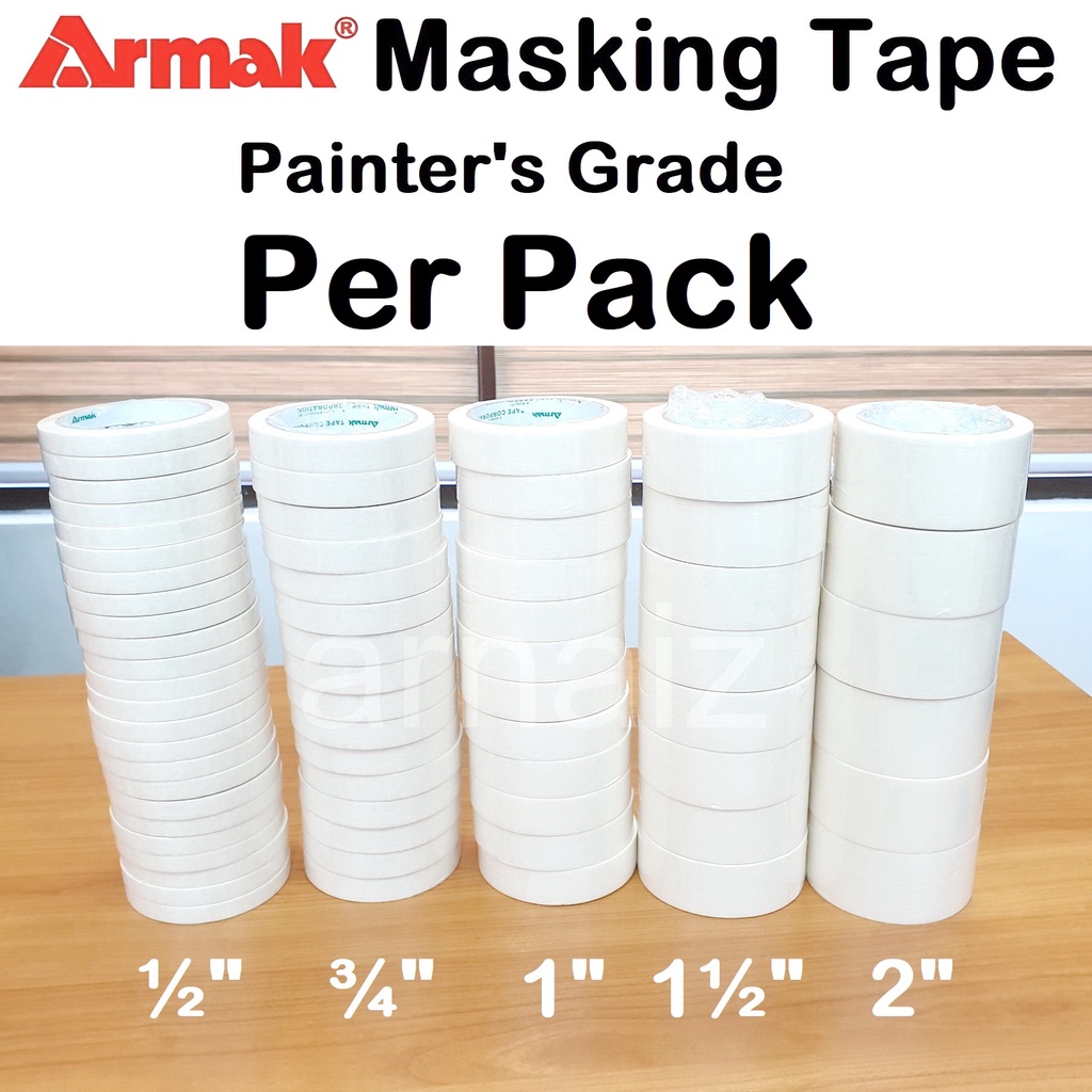 Armak Masking Tape Per PACK Painter's Grade Masking Tape Armak Green ...
