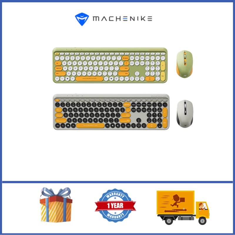 MACHENIKE CKM500 Wireless Keyboard and Mouse Set Ergonomic Design ...