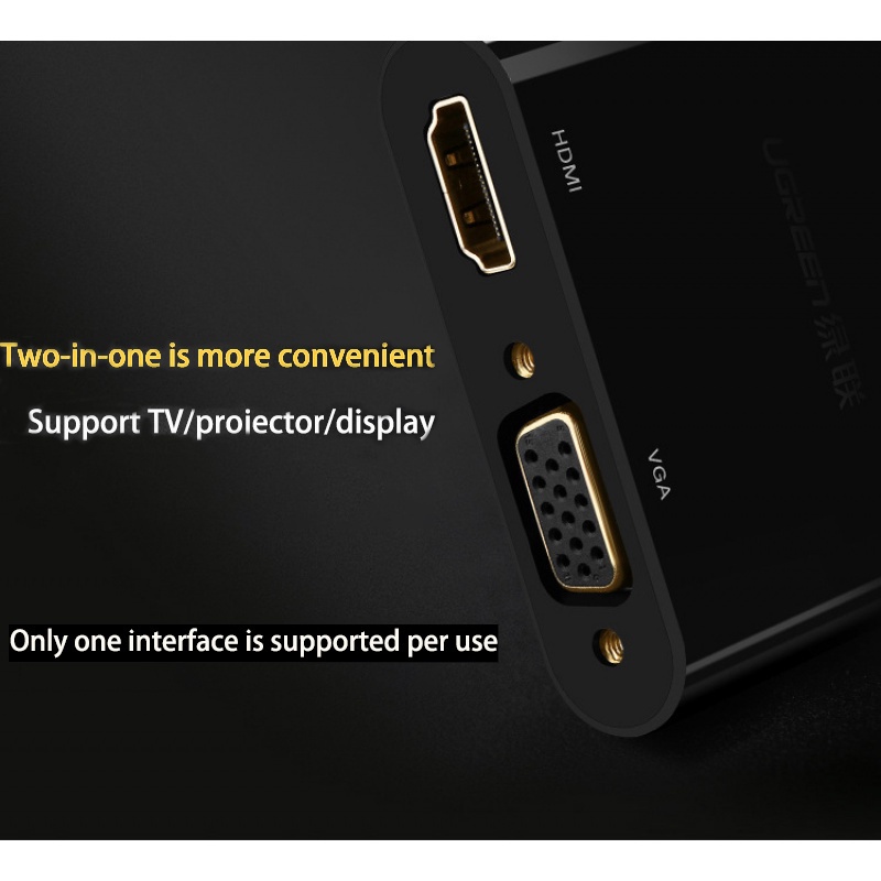 UGREEN MD108 Computer / Monitor / Projector / Minidp To Vga / Hdmi ...