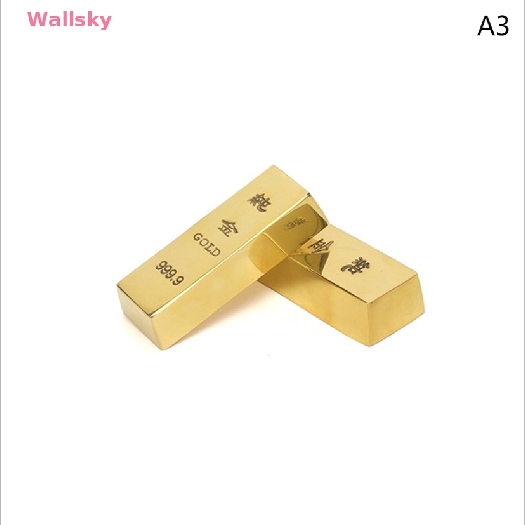 Wallsky> Pure copper imitation gold bar fake gold bar ingot brass solid ...