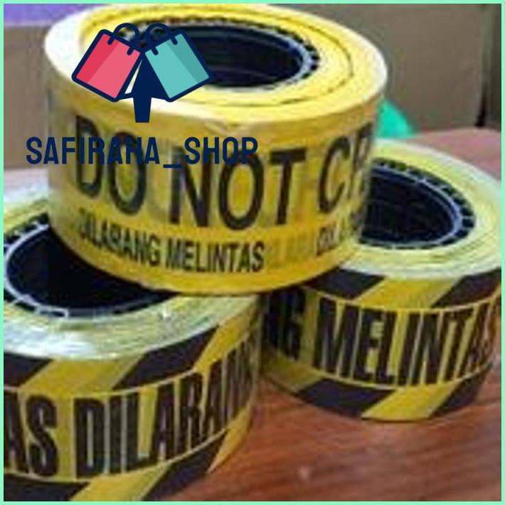 Barricade Line/Safety/Police 3"X300M (Writing: Do Not Cross) | Shopee ...