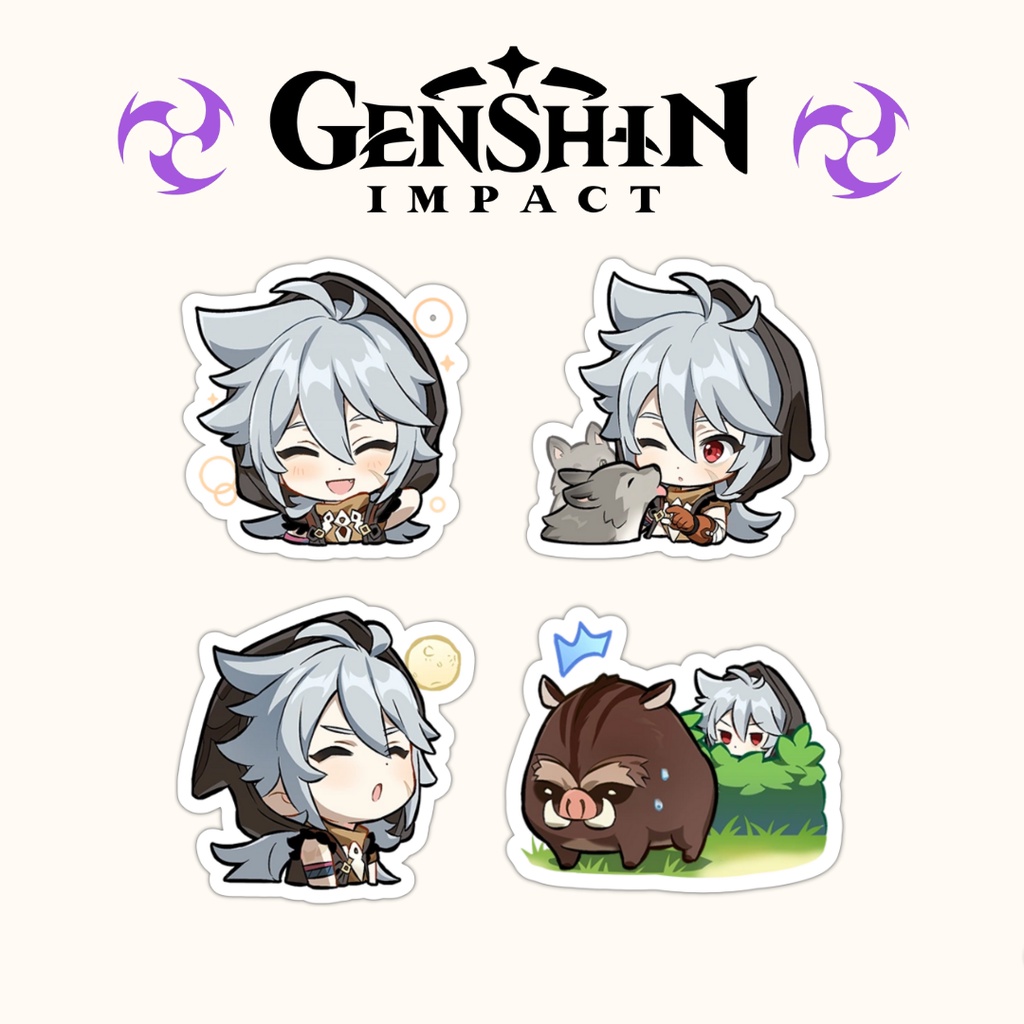 Genshin Impact Razor Sticker Set (4pcs) | Shopee Philippines