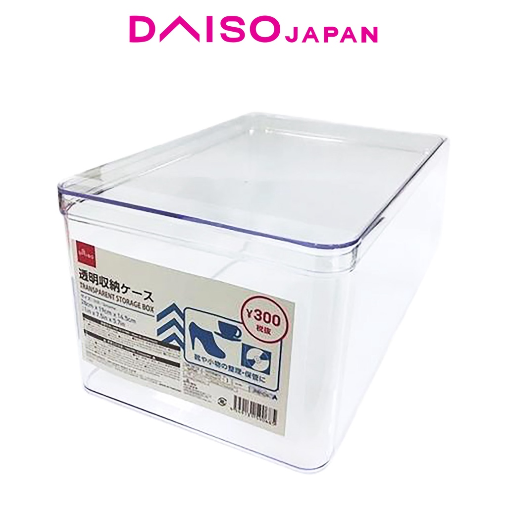 Daiso Transparent Storage Box with Lid | Shopee Philippines