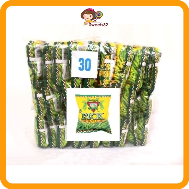 PICK Green Pea Snack 30pack | Shopee Philippines