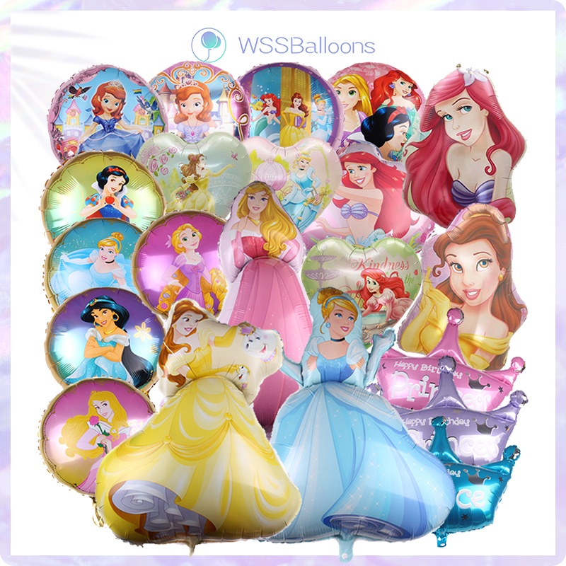 Princess Balloon Set Disney Princess Balloons Set Girl Birthday Party ...