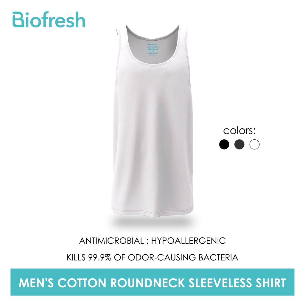 Biofresh Men's Antimicrobial Cotton Premium Slim Fit Roundneck ...