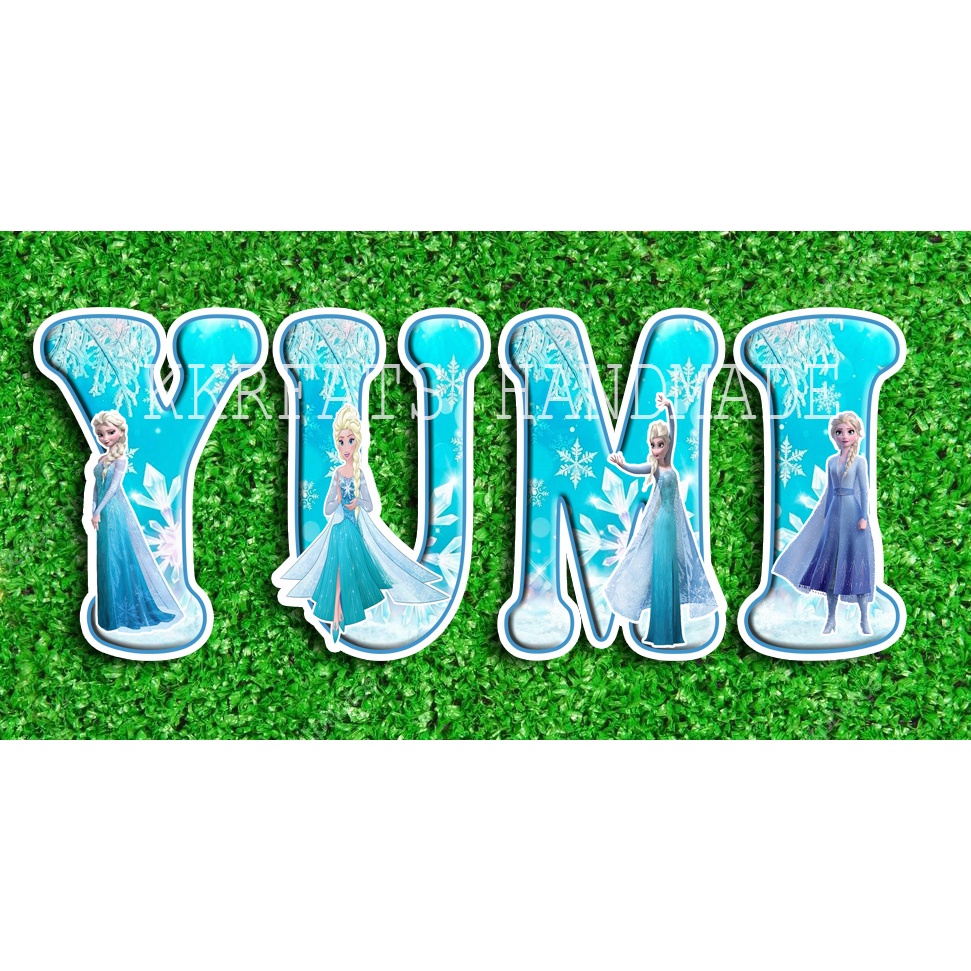 FROZEN THEME CUTOUTS price per letter not per name | Shopee Philippines