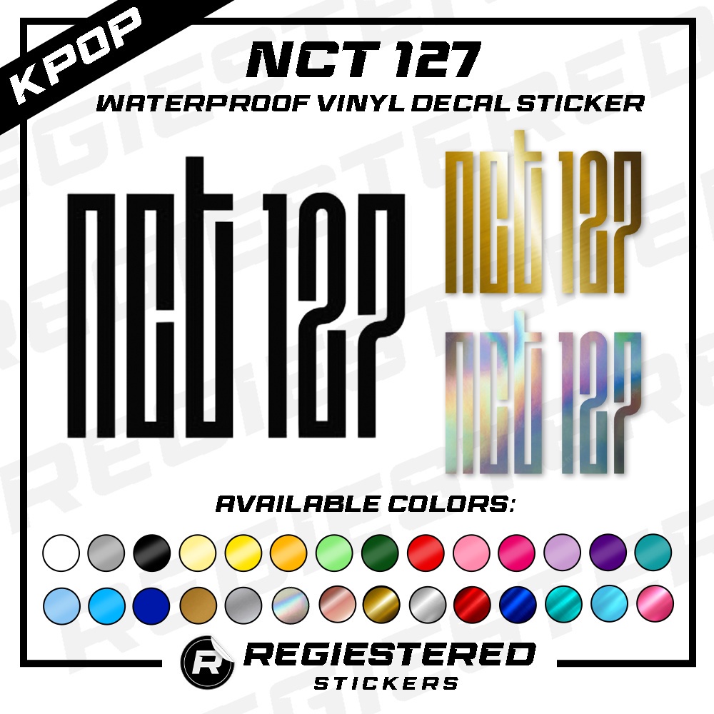 KPOP NCT 127 Logo Vinyl Decal Sticker Waterproof | Shopee Philippines