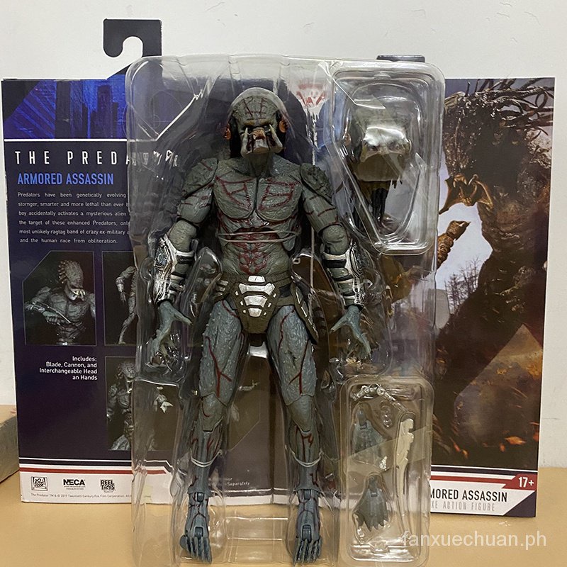 NECA Fugitive Predator Figure Armored Assassin Ultimate Unmasked PVC ...