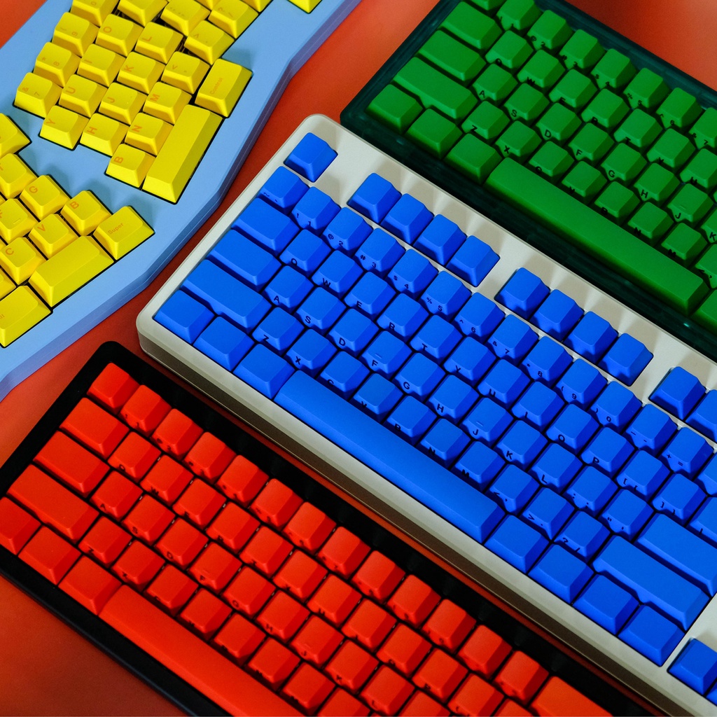 124 Keys GMK RBG Keycaps Red Blue Green Side Print Cherry Profile PBT ...