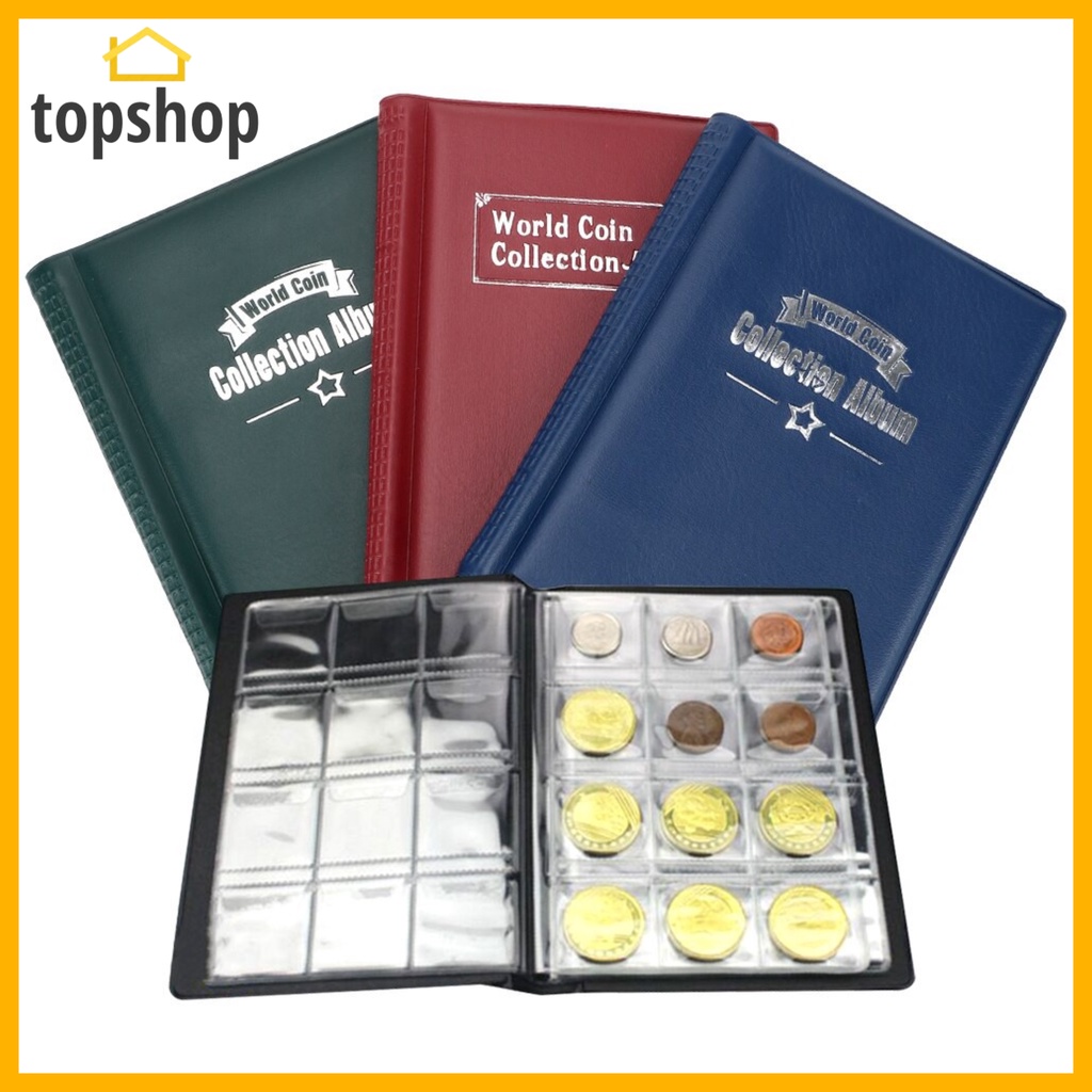 TOPSHOP 120 Pocket Coins Album Collection Book Commemorative Coin ...
