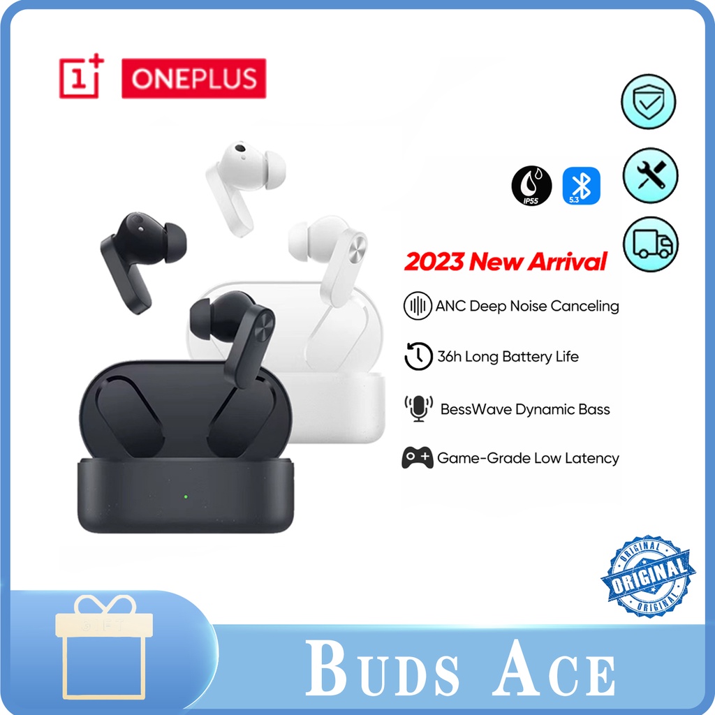 OnePlus Buds Ace TWS Bluetooth Headset Deep Noise Cancellation Gaming ...