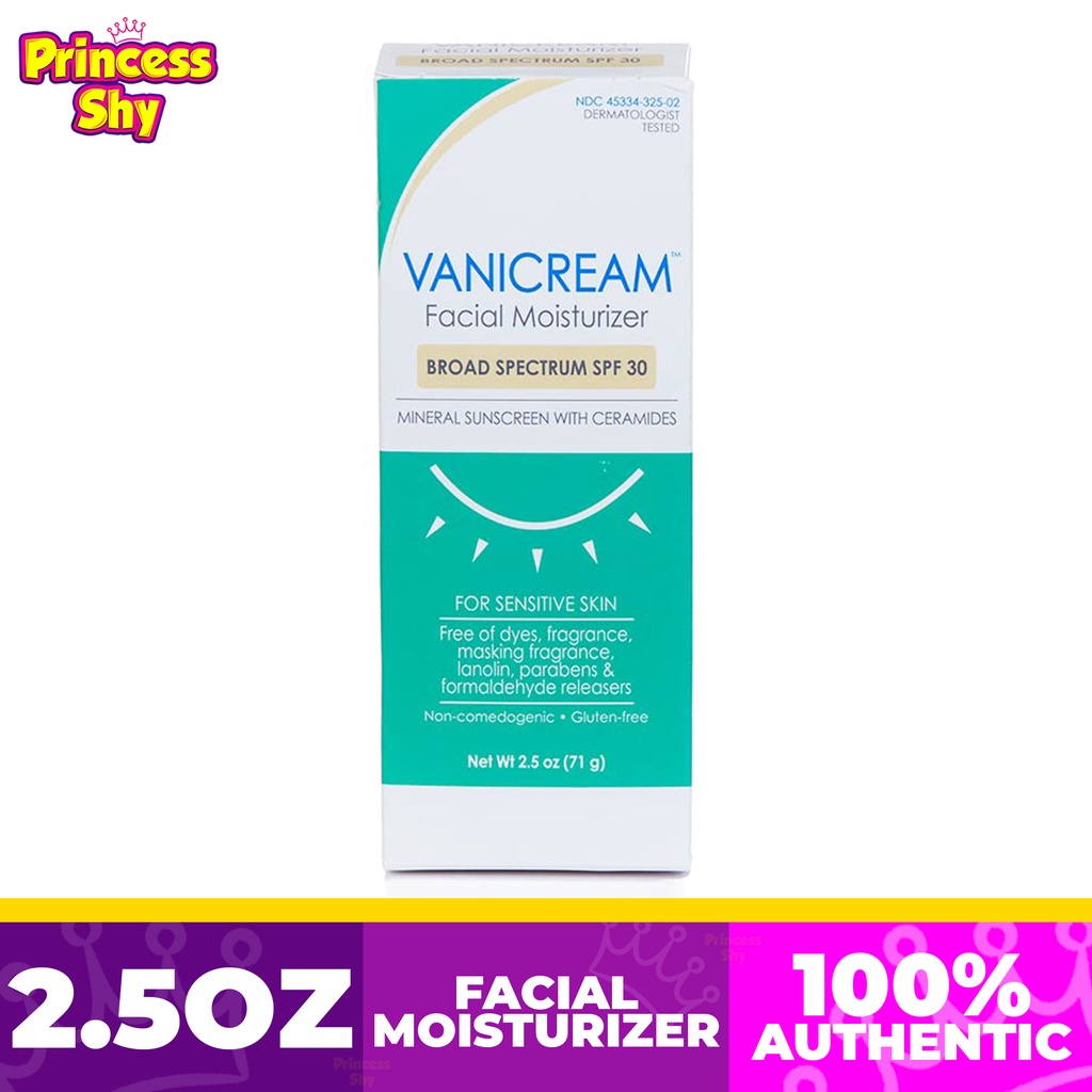 Vanicream Facial Moisturizer Broad Spectrum SPF 30 2.5 fl oz 71g ...