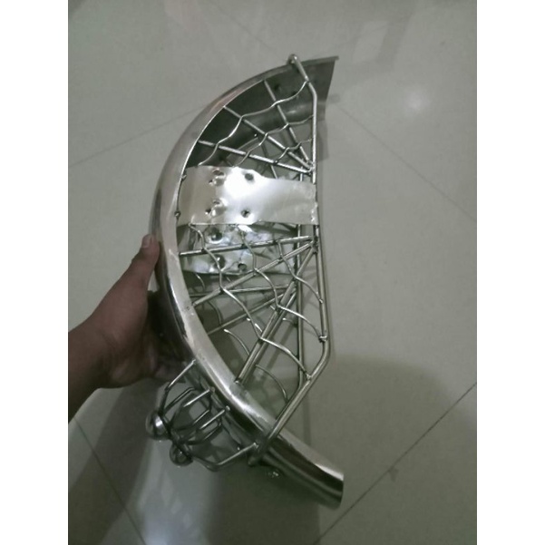 Front Fender Barako 1&2 Spider Sapot Design Stainless | Shopee Philippines